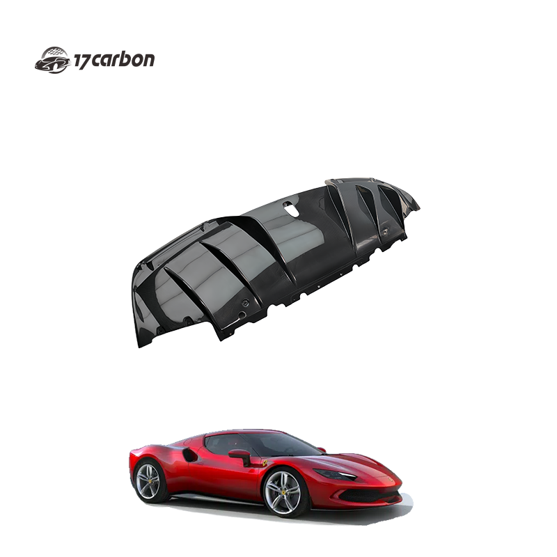 17CARBON » Ferrari 296 OEM Carbon Fiber Rear Diffuser
