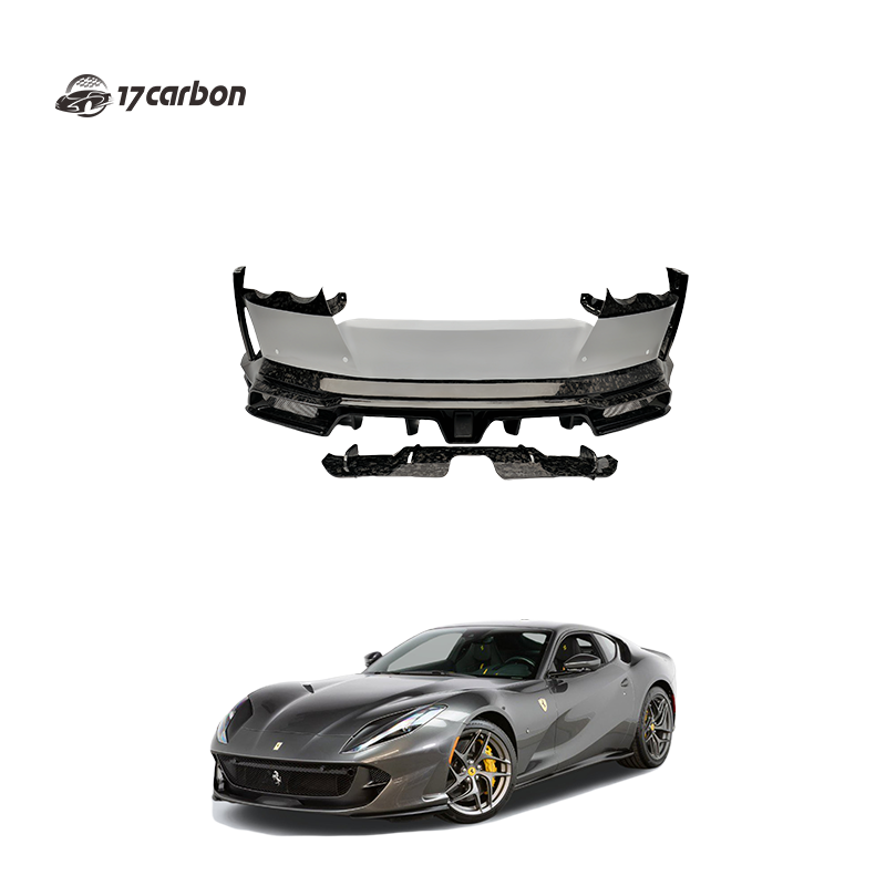 17CARBON » Ferrari 812 MSY Style Carbon Fiber Rear Diffuser